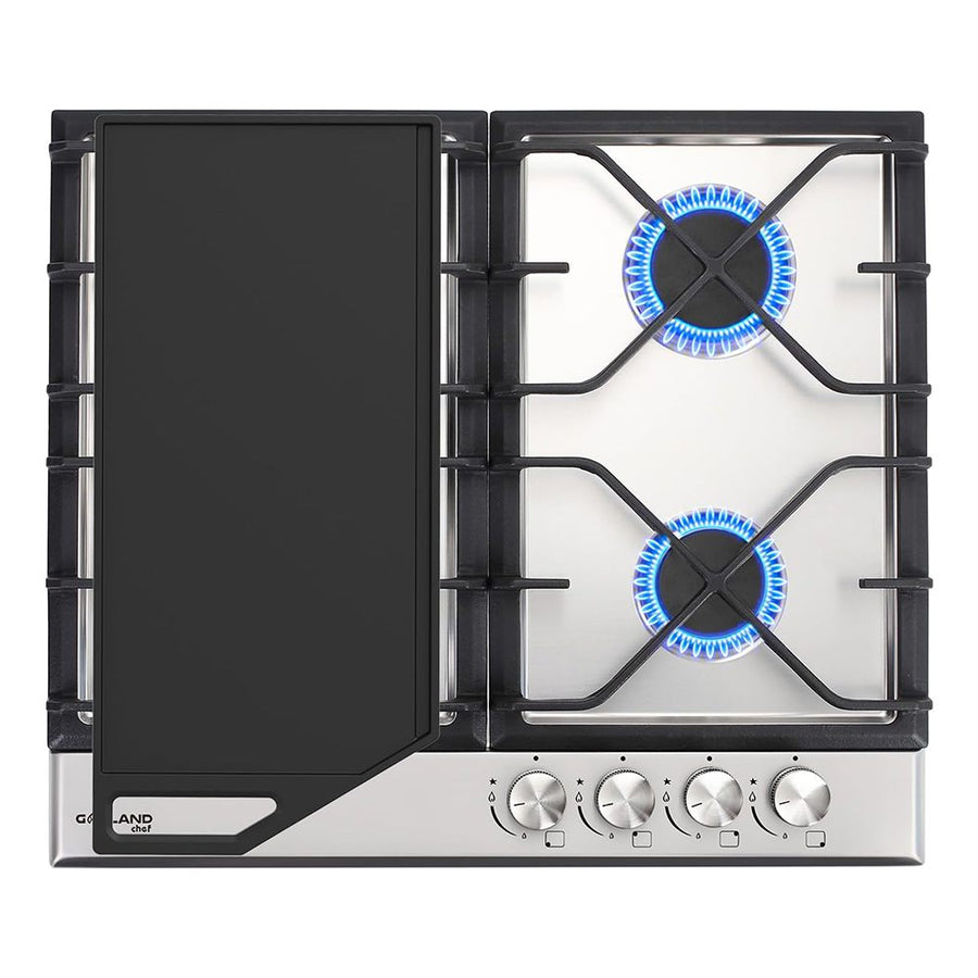 GASLAND Chef 24 Inch 4 Burner Stainless Steel Wok Burner Gas Cooktop ...