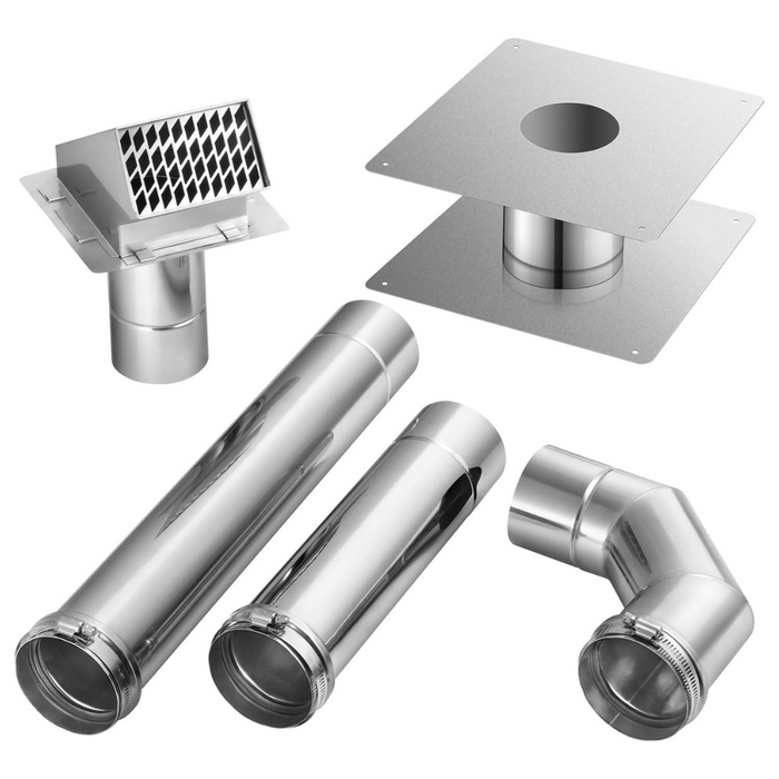 GASLAND 3Inch Stainless Steel Vent Pipe Kit Adjustable Space Saver ...