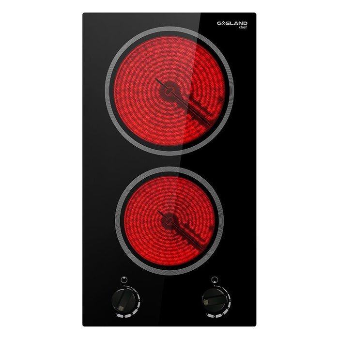 GASLAND Chef 2 Burner Electric Cooktop 12 Inch Knob Control Electric ...