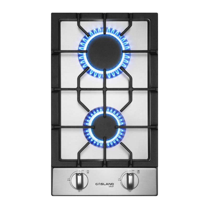 GASLAND Chef 2 Burner Gas Stove 12 Inch Built-In Stainless Steel Gas ...
