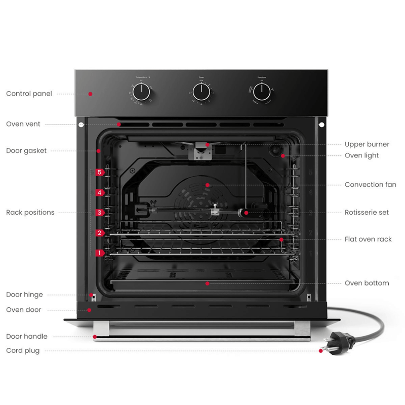 GASLAND Gas Built-in Wall Oven - Kitchen Appliances