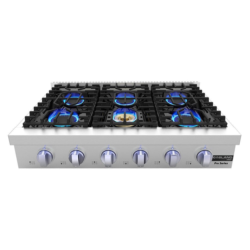 GASLAND Chef 6 Burner Gas Range Top 36 Inch Stainless Steel ...