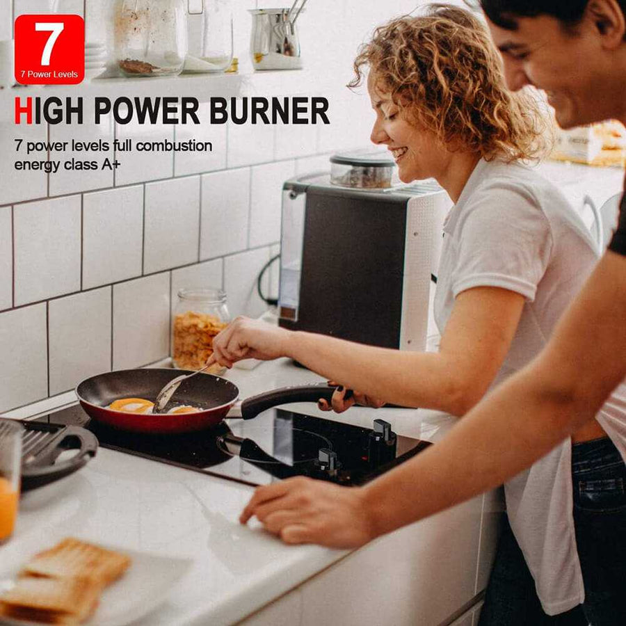 GASLAND Chef 12 Inch Electric Cooktop 2 Burner Knob Control Radiant ...