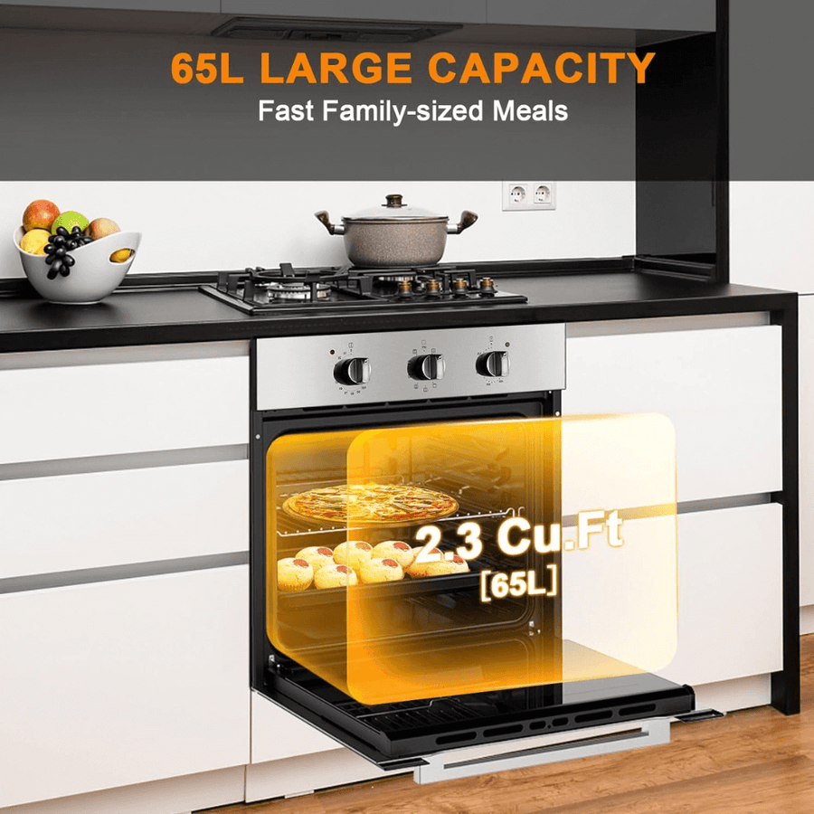 GASLAND Chef 24 Inch Electric Wall Oven 2.3Cu.f 9 Cooking Mode ...