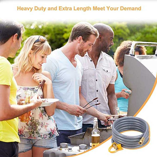 GASLAND Flexible Propane Gas Line, 12 Feet Natural Gas Grill Hose with