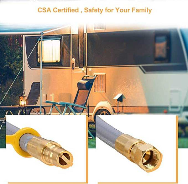 GASLAND Flexible Propane Gas Line, 12 Feet Natural Gas Grill Hose with