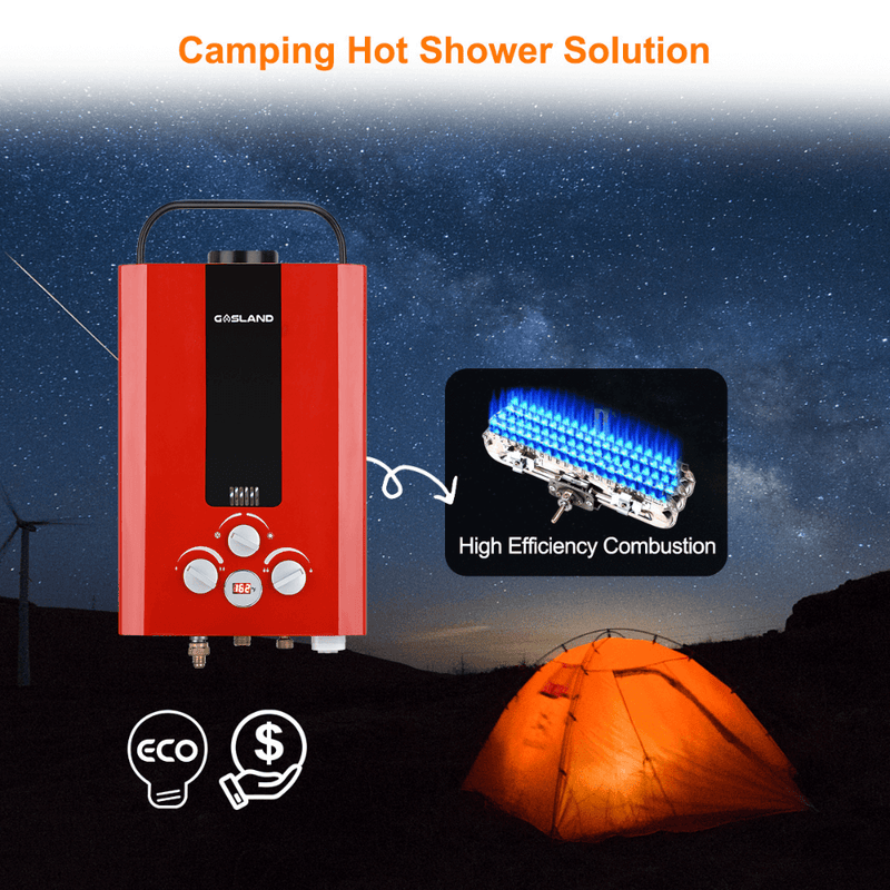 GASLAND Camper Water Heater 1.58GPM 6L 41,000 BTU Digital Screen ...